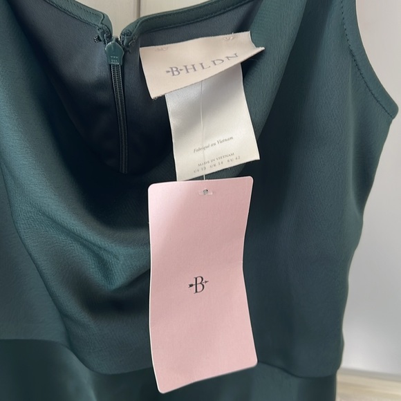 BHLDN | Dresses | Bhldn Cali Satin Cowl Neck Midi Slip Dress Nwt | Poshmark